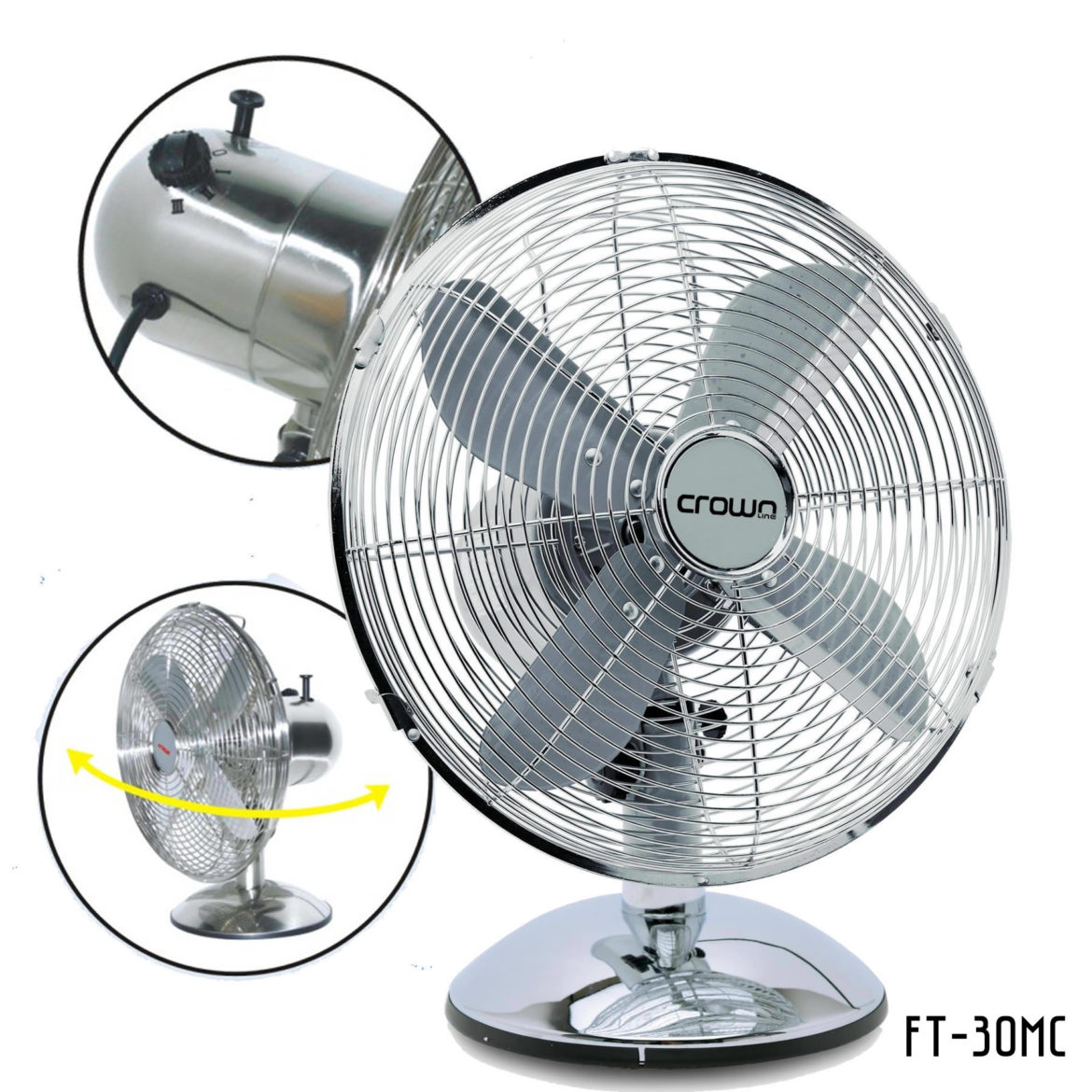 Crown Line 12" Table Fan FT-30MC - Crownline