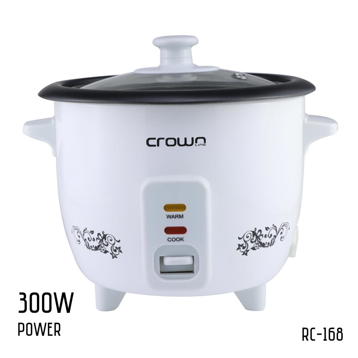 Crown Line Rice Cooker 0.6L- RC-168 - Crownline