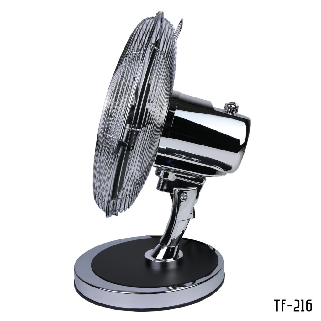Crownline Table Fan with 4 Metal Blades 12”- TF-216