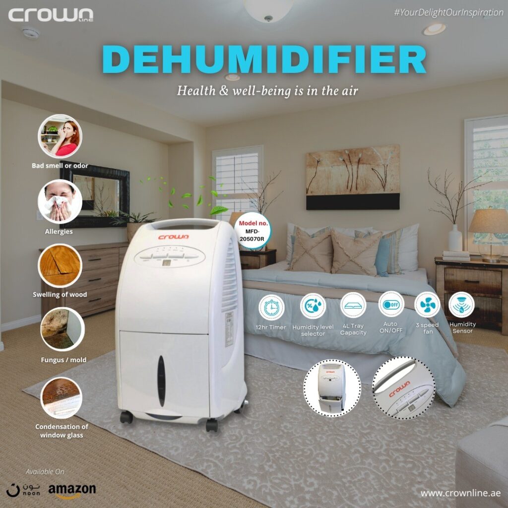 Crownline Dehumidifier Solving Humidity Woes in UAE Homes